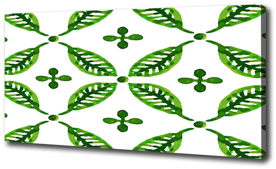 Wallmuralia Foto obraz canvas Zelené listí 100x50 cm