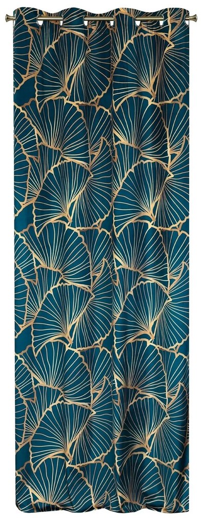 ZATEMŇOVACÍ ZÁVĚS NA KROUŽCÍCH LIMITED COLLECTION MUSA3 140X250 CM TMAVĚMODRÁ