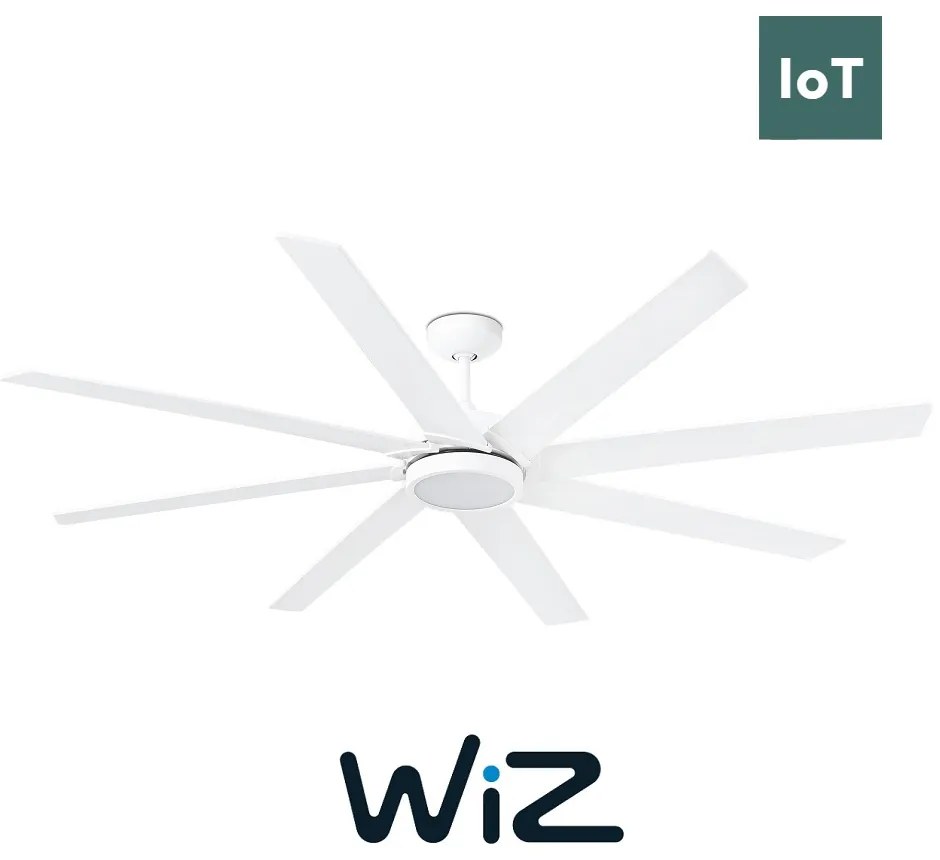 FARO CENTURY LED 33553WPA 65“ bílá/bílá Reverzní stropní ventilátor WiZ