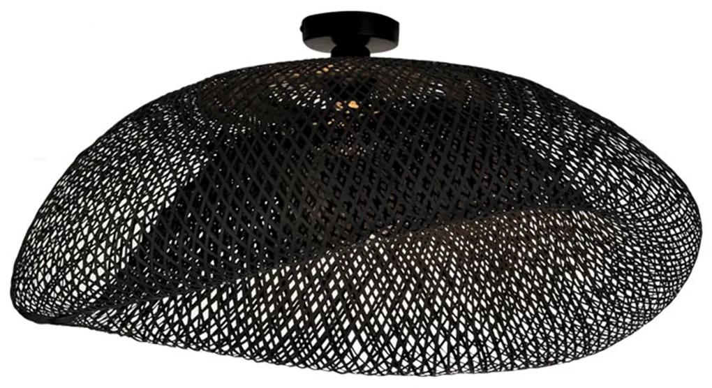 Zambelis 19109 stropní svítidlo černý bambus, 1xE27, ø80cm