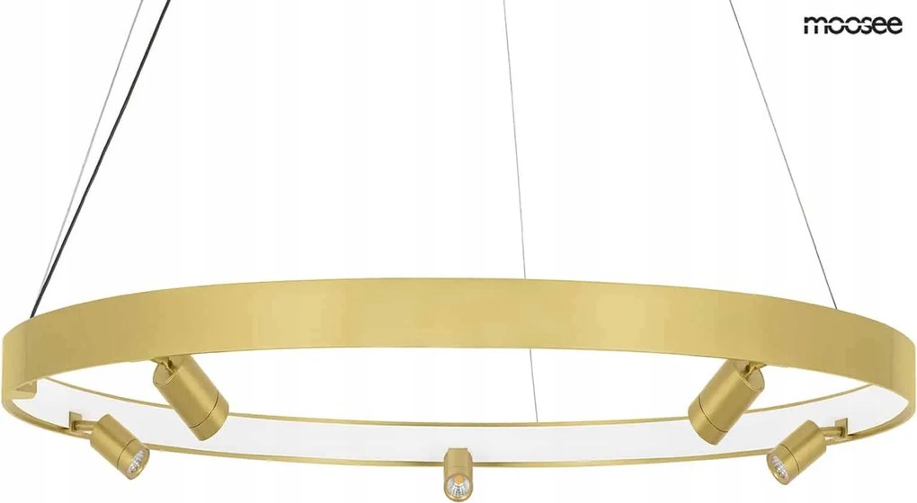 Závěsná lampa Ring Circle Spot 98 Gold zlatá MSE010100161 King Home