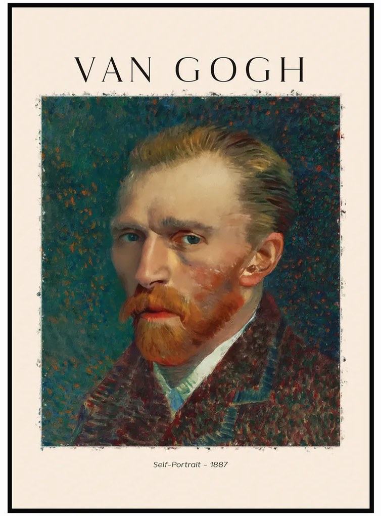 Vincent van Gogh - Autoportrét 1887 40 x 50 cm