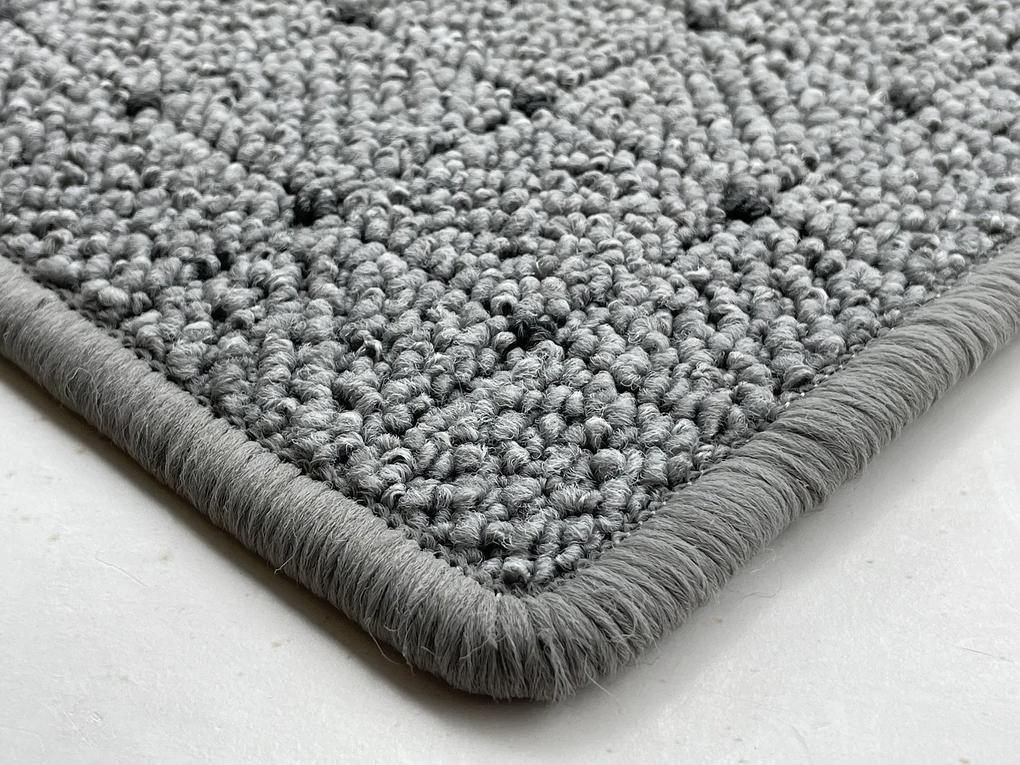 Vopi koberce Kusový koberec Udinese šedý čtverec - 300x300 cm