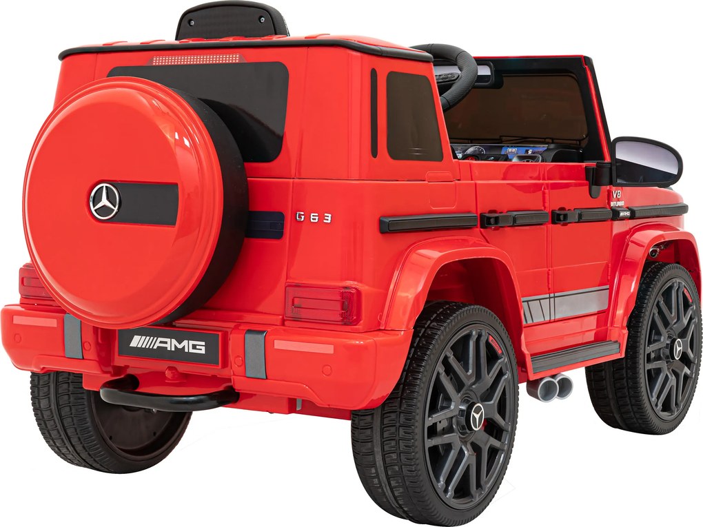 Ramiz Elektrické auto Mercedes AMG G63 pro děti červené + dálkové ovládání