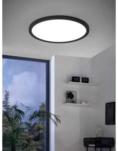 Eglo 900091 - LEDRGBW Stmívatelné stropní svítidlo ROVITO-Z LED/14,6W/230V černá