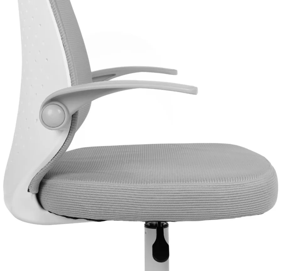 Dětská otočná židle Neoseat JUNI 012 s podnoží — látka, šedá