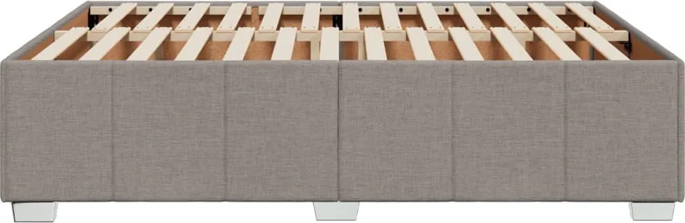 Rám postele bez matrace taupe 140 x 190 cm textil 3284836
