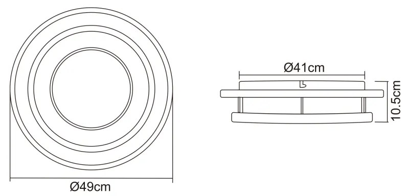 GLOBO LEOLA 48017-60R Stropní svítidlo