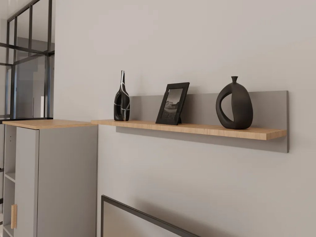 Benlemi Šedý obývací pokoj DENVER s TV stolkem 120 cm