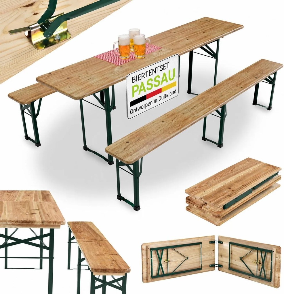 Juskys Skládací pivní set Passau 220 cm