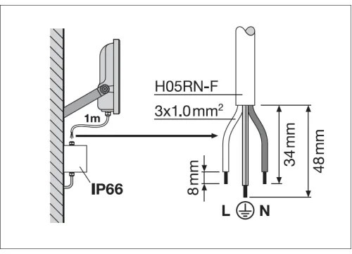 LED reflektor LEDVANCE FLOODLIGHT bílý 41W/27W 6000lm/4000lm 6500K studená bílá IP66
