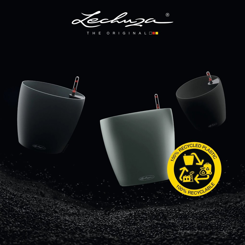 Lechuza Classico Color Eco All Inclusive Set Grey Ø 19 cm / V 17 cm