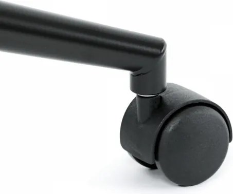 Kancelářská židle černá dekor broušené kůže černý kovový kříž KA-V3120 BK3