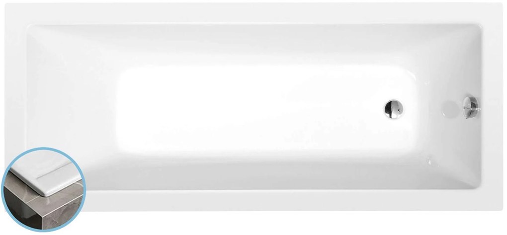 Polysan - Vana 160x70x39 cm, bílá 71707S