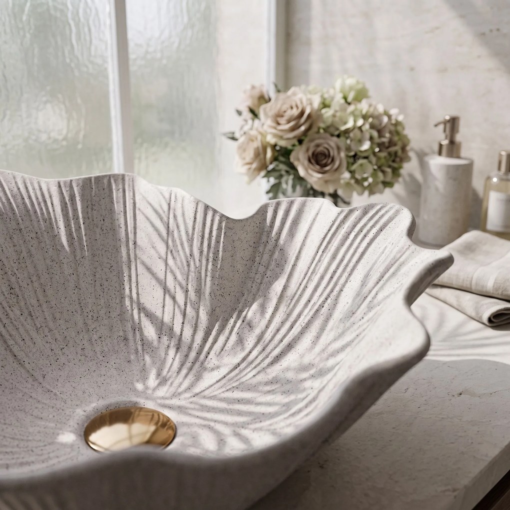 Rea, Umyvadlo na desku Rea Flower Beige, REA-U7888