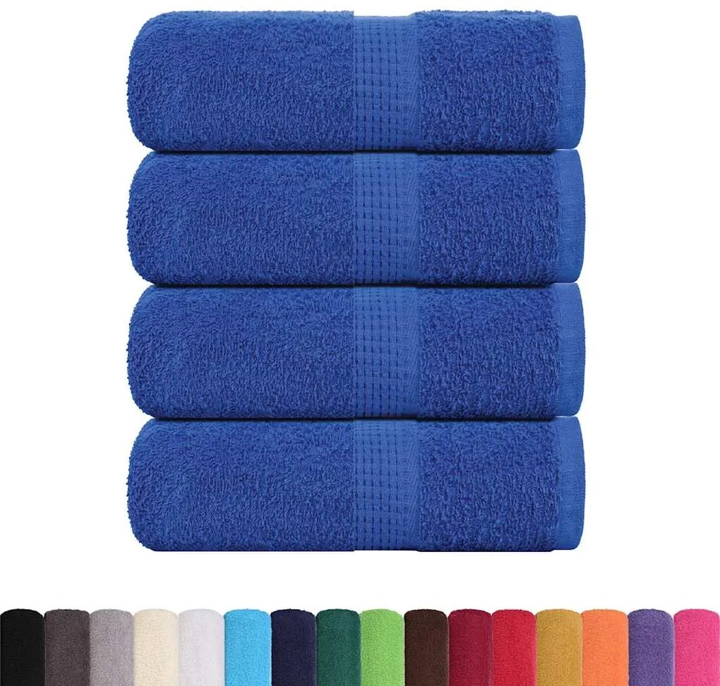 Ručníky pro hosty FROGN 4 ks modré 30x50 cm 360 g/m² 136708