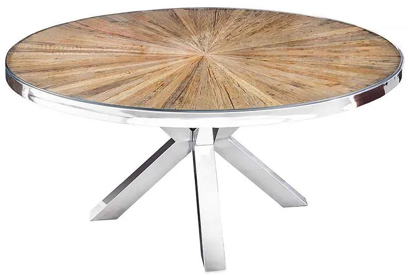 Kulatý jídelní stůl Shark 120 cm teak