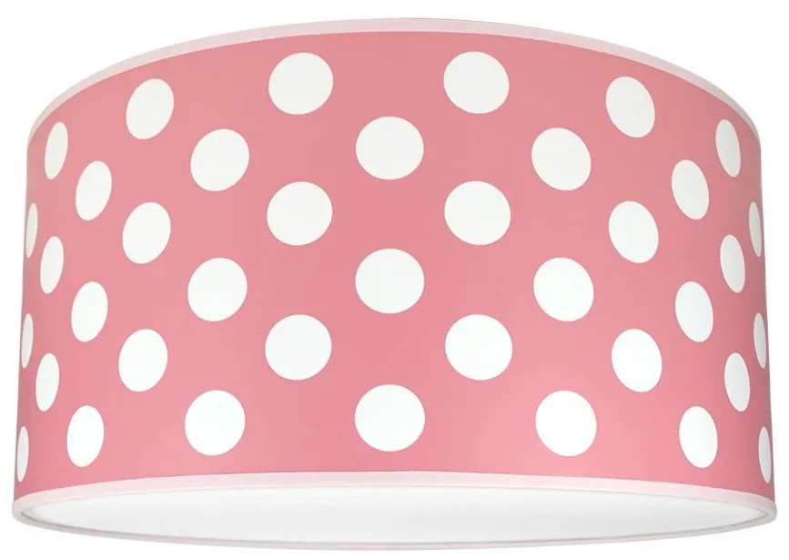 LAMPDAR Dětské stropní svítidlo DOTS PINK 2xE27/60W/230V růžová SA0657