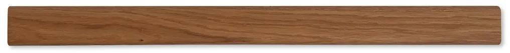 Wook | dřevěná magnetická lišta na nože - dub přírodní montáž: montáž na sklo/zeď, velikost: 25 x 4 x 2 cm (4 nože)