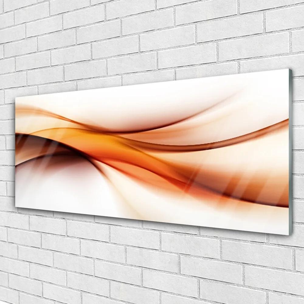 Plexisklo-obraz Abstrakce Umění Vlny 125x50 cm