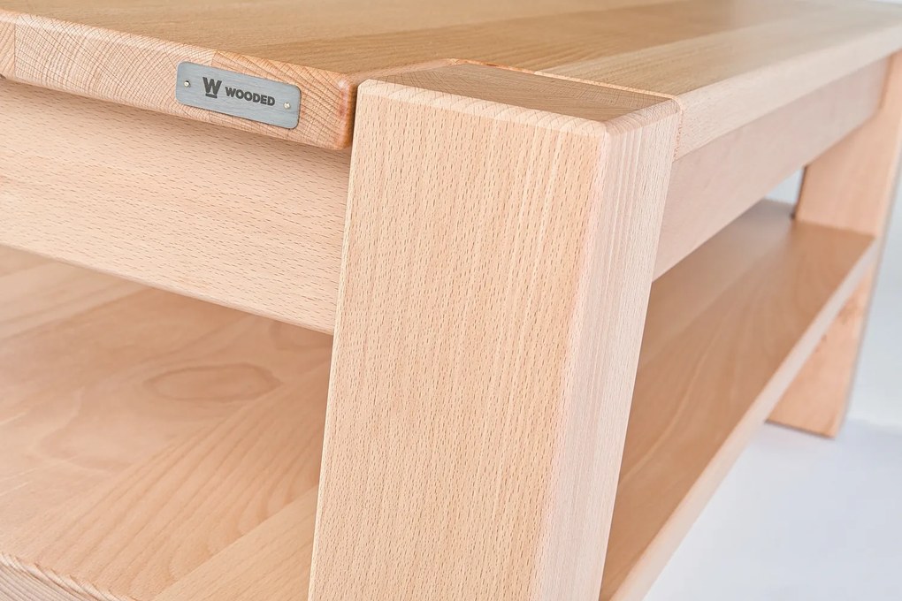 Wooded Konferenční stolek Denver z masivu BUK Výška stolku: 53 cm