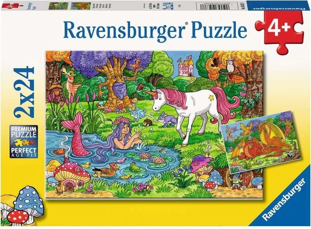 Ravensburger puzzle kouzelný les 2x24 dílků