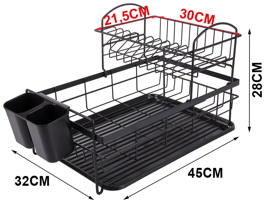 Verk Group Dvoupatrový odkapávač s vaničkou