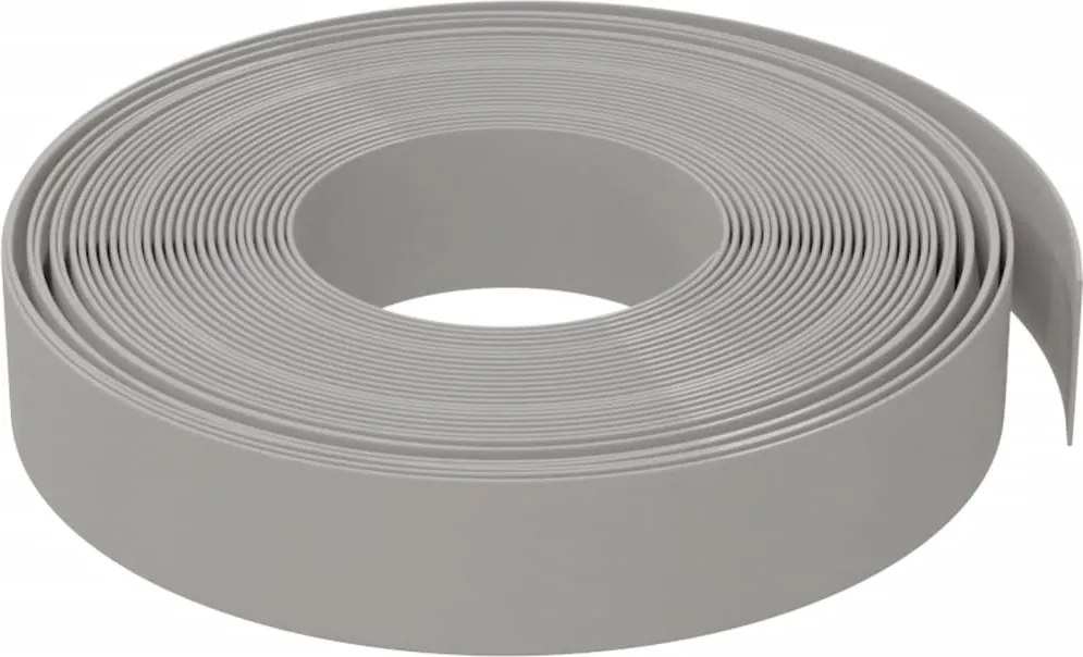 Travní lem šedý 10 m 10 cm polyethylen 154393