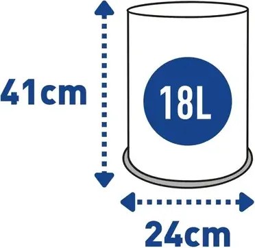 ALDA Room Basket 18 l černá / Odpadkový koš / Lakovaná ocel