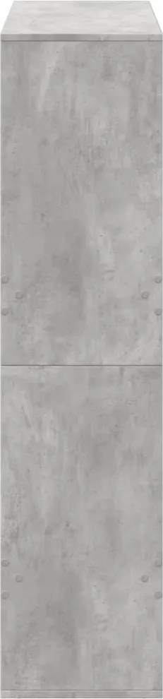 Knihovna betonově šedá 100 x 33 x 135 cm kompozitní dřevo 3309387