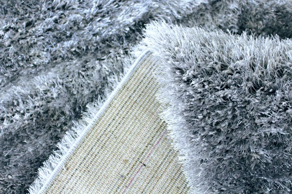 BE Koberec Seven Soft 7901 GREY – šedý obdélníkový Rozměr: 120x180 cm