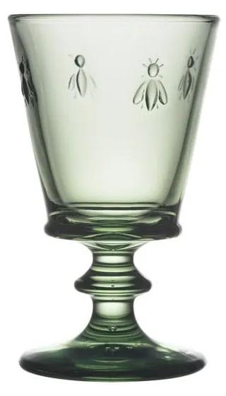 Zelená sklenice na víno La Rochère Abeille, 240 ml
