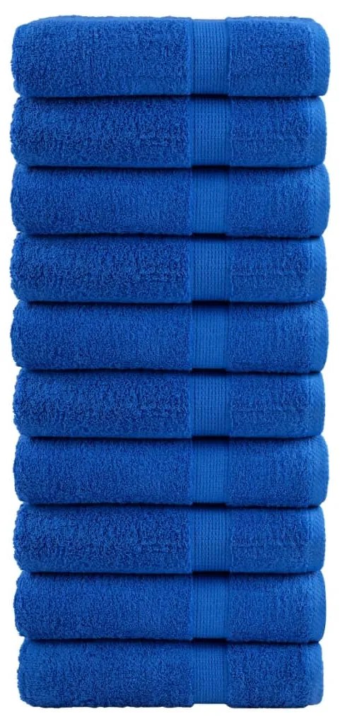 Prémiové osušky SOLUND 10 ks modré 100x150 cm 600 g/m² 137193