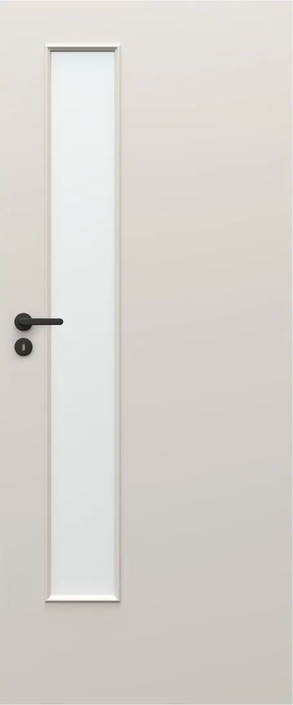 Porta doors Interiérové dveře bezfalcové, 80 P, 848 × 1970 mm, CPL laminát, pravé, kašmír, prosklené