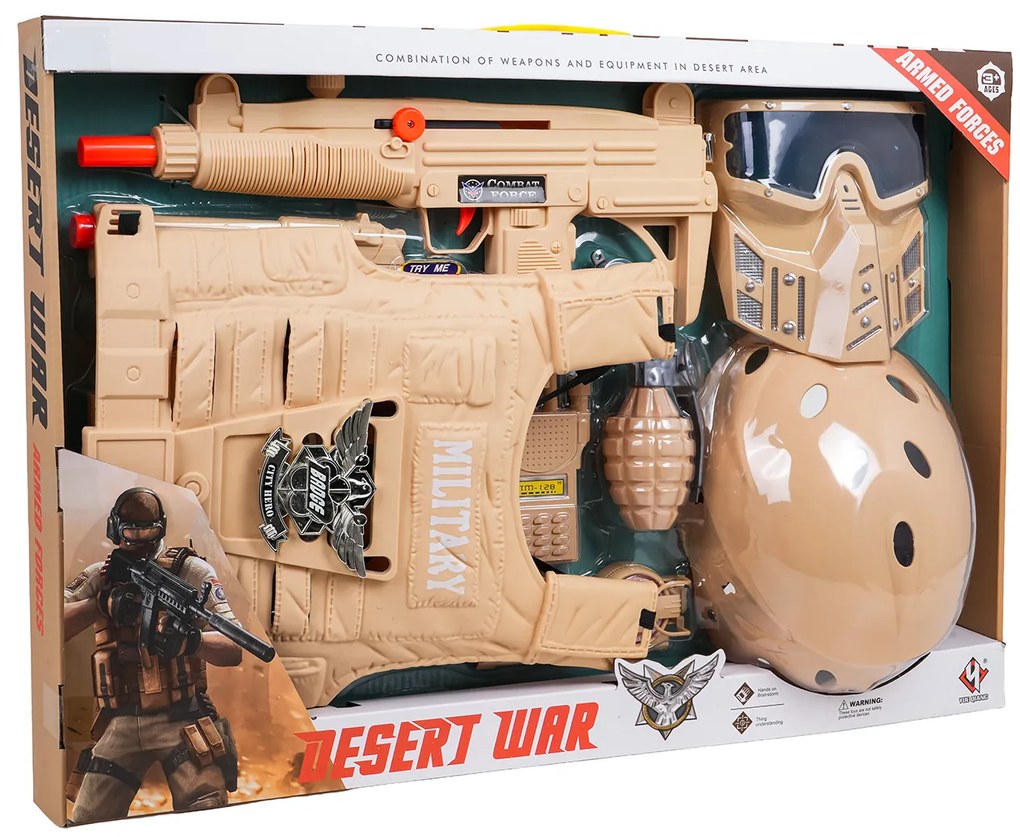 RKToys Pískový vojenský set pro děti 14 dílů