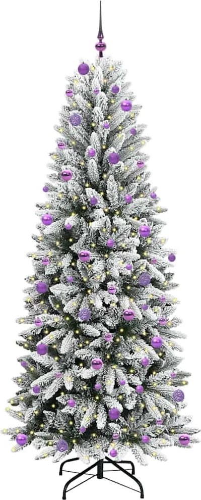 Umělý vánoční stromeček Bílá 240 cm PVC, plast, ocel a PE 3396075