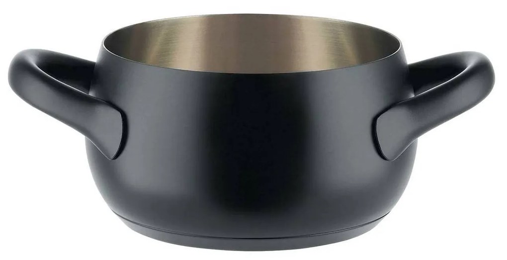 Alessi designové hrnce Mami Black (objem 160 cl)