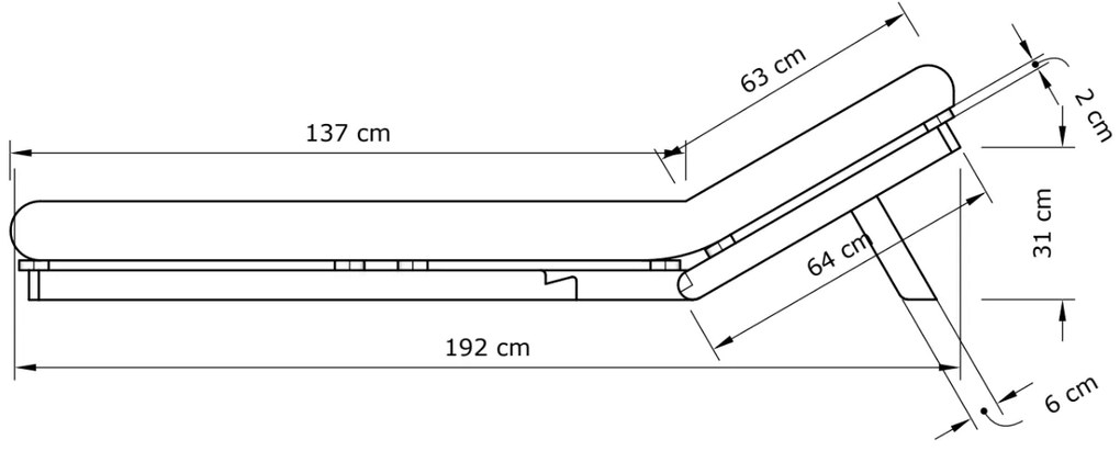 Rozkládací futonová pohovka LAYTI 03 140 cm z - výběr z 10 provedení