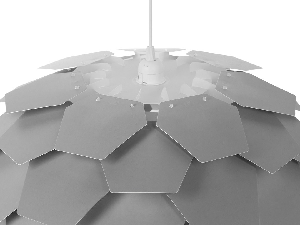 Velká šedá stropní lampa SEGRE Beliani