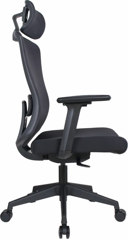 Ergonomická kancelářská židle PART - černá síťovina / nosnost 150 kg