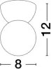 Stropní/nástěnné svítidlo NOVA LUCE ZERO G9 1x5W 9577014 bez žárovky