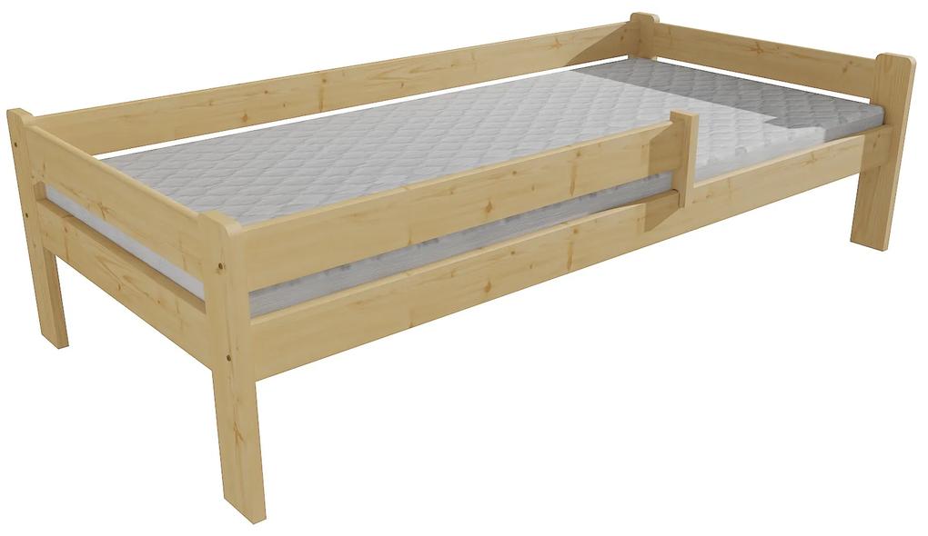 Vomaks Dětská postel DP 012 se zábranou Rozměr: 80 x 160 cm, Barva: barva bílá