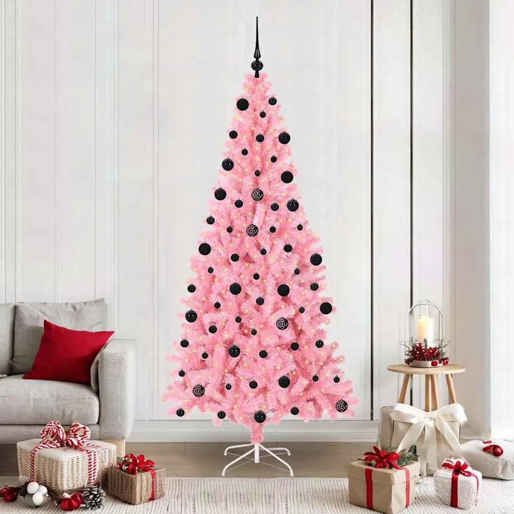 Vánoční stromeček Růžová 210 cm PVC 3396439
