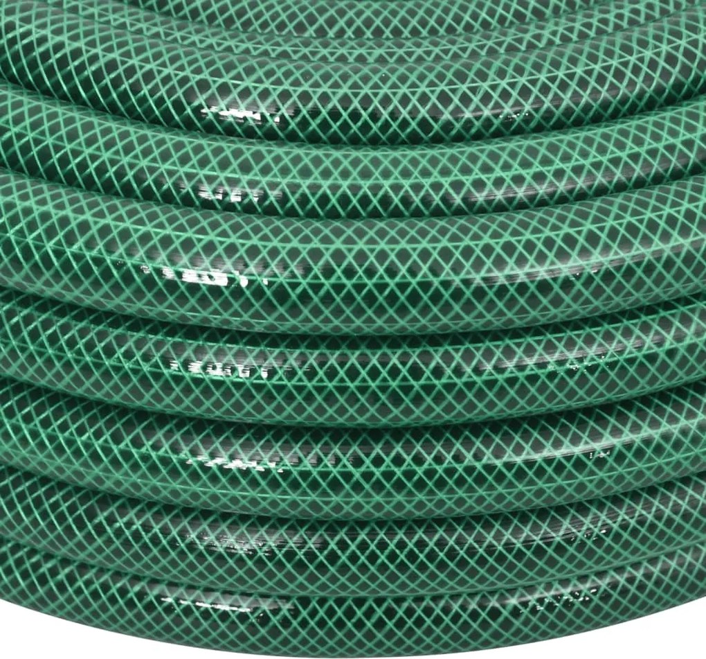 Zahradní hadice se sadou koncovek zelená 0,75" 10 m PVC 154378