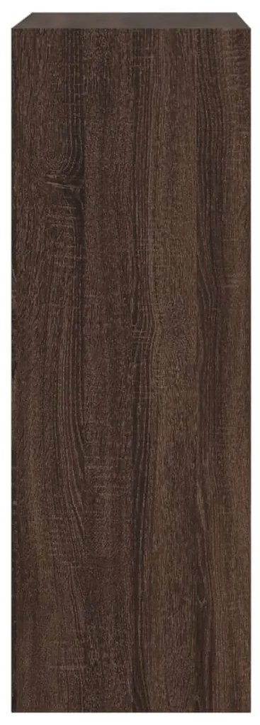 Botník hnědý dub 60 x 34 x 96,5 cm kompozitní dřevo - Default Title