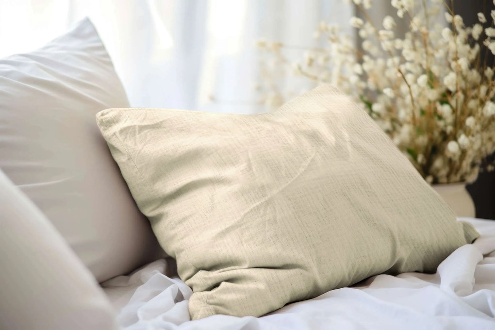 Mušelínové prodloužené povlečení Sand Velikost: 140 x 220 + 70 x 90