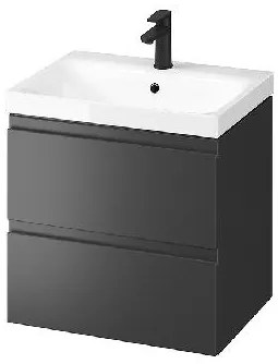 Cersanit Moduo - Umyvadlová skříňka, 57x60x45cm, 2 zásuvky, antracit S590-080