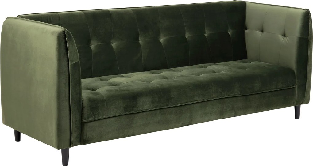 Designová rozkládací sedačka Alwyn 235 cm lesnická zelená