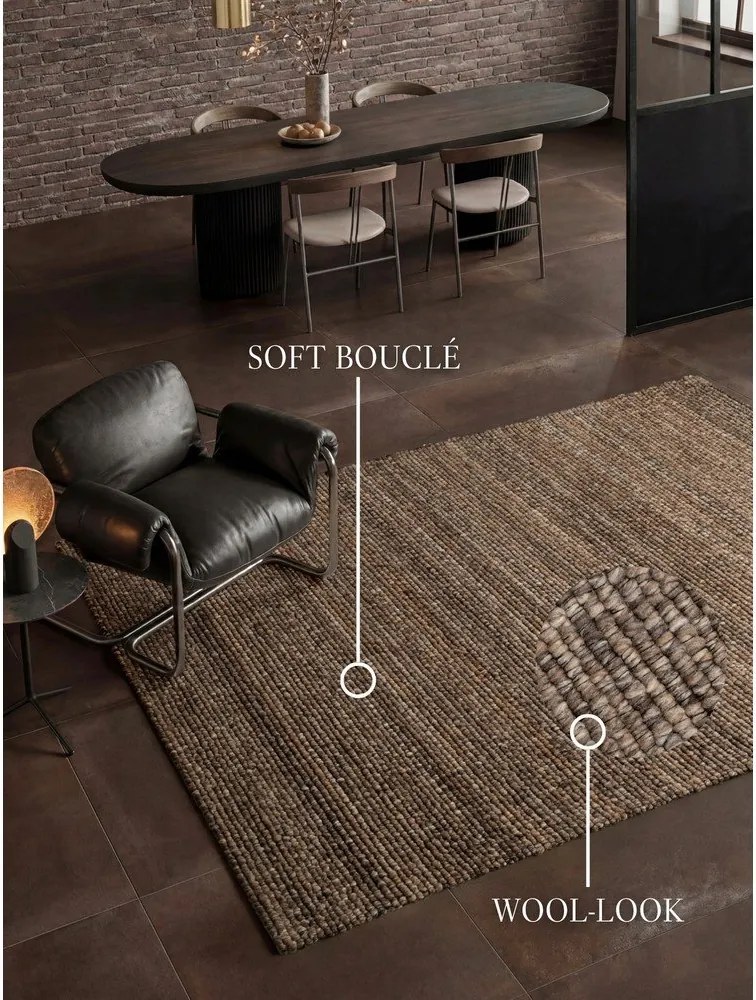 Hnědý kulatý koberec 120x170 cm Wilma – Villeroy&amp;Boch