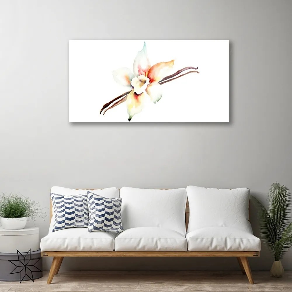 Obraz na skle Květ Umění 140x70 cm